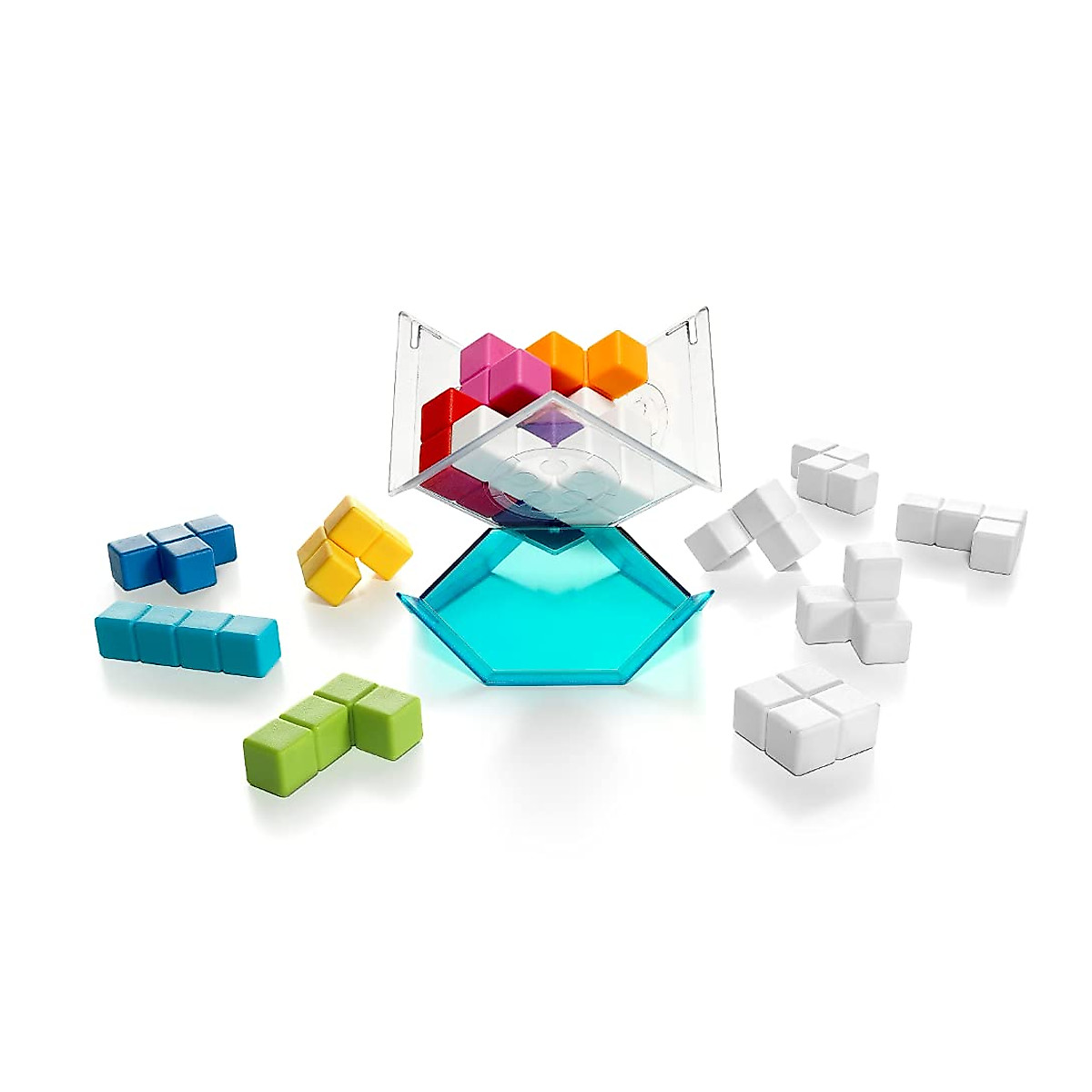SmartGames Cubiq 3D Cube Building Game for 1 or 2 Players Ages 7 - Adult