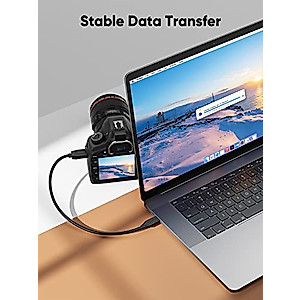 CableCreation USB C Hard Drive Cable 1FT, 10Gbps Data Transfer Speed, USB C to Micro B Male Cable, Compatible with Seagate, WD, Toshiba, Samsung External Hard Drive and More - Black