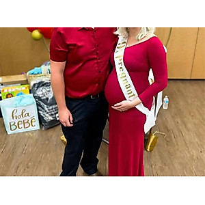 Mommy to be Sash for welcome Baby,HP themed Baby Shower Sash "9¾ Pregnant " fro Gender Reveal Party,Pregnant Announcement Party Decorations (White)