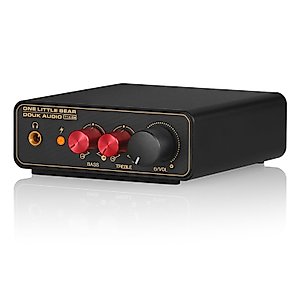 Douk Audio T14-EQ Mini MM/MC Phono Stage RIAA Preamp for LP Vinyl Turntables with Headphone Out