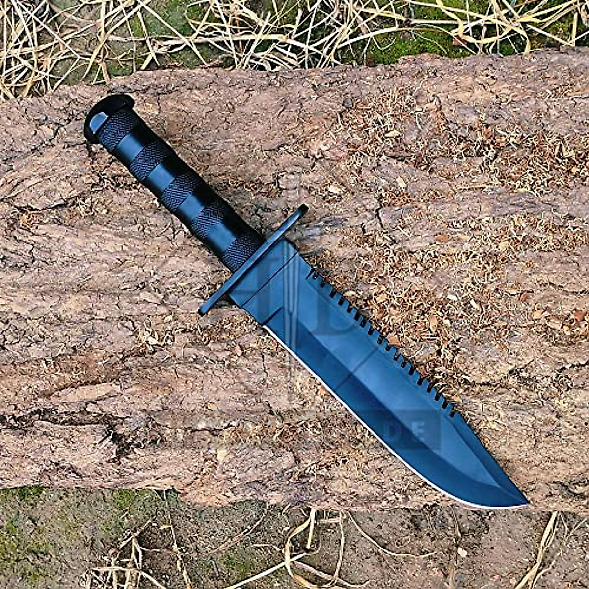 Haxxi Blade Custom Made Rambo Tactical Knife Carbon Steel Knife With Leather Sheath Hunting Knives