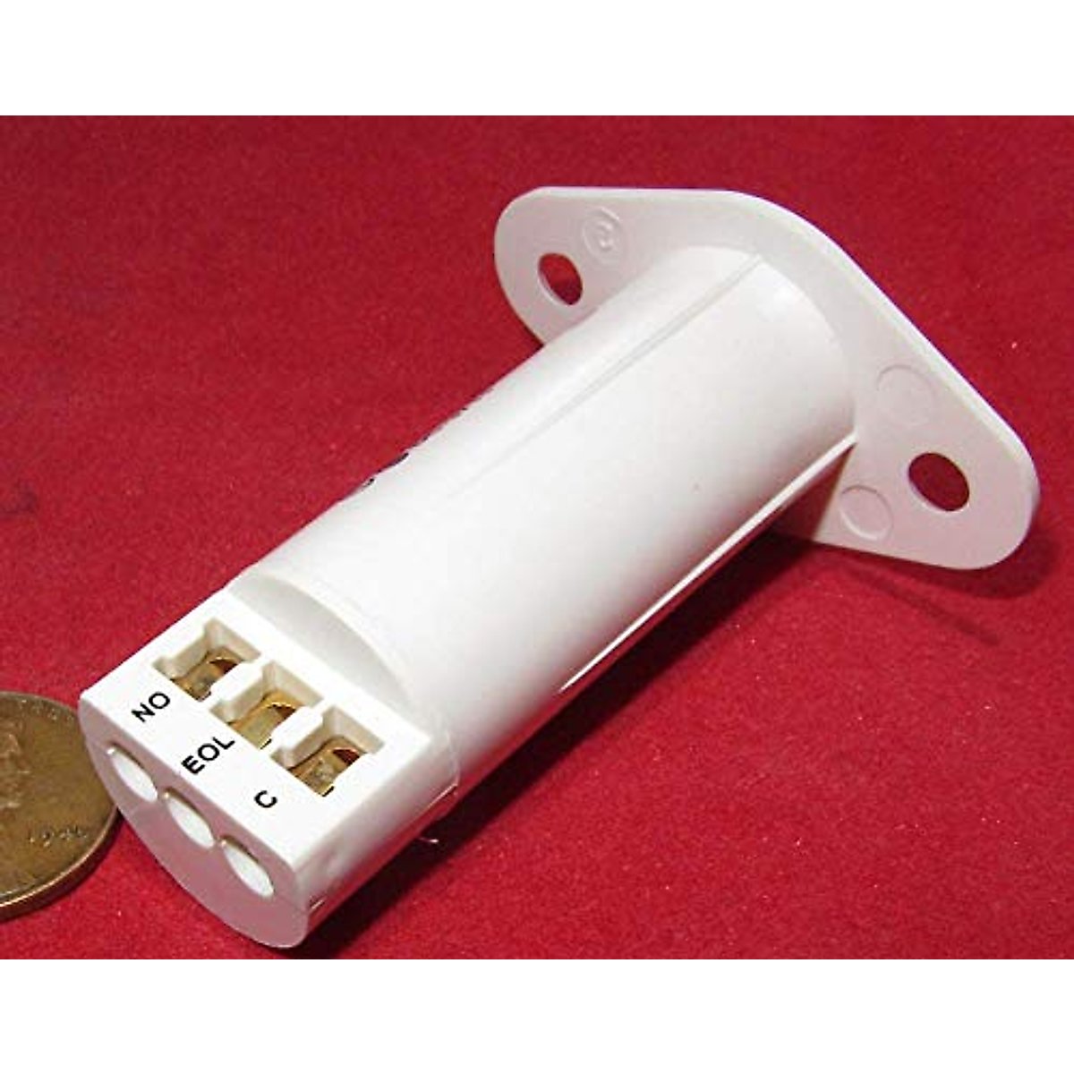 Roller Ball Recessed Button Pressure Reed Switch - Window/Door Alarm Contact Sensor Plunger with Terminals