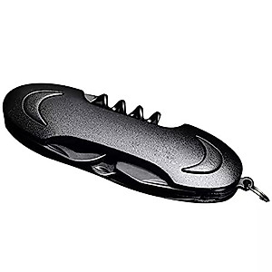 Heavy Duty Stainless Steel Multi-Function Mini Pocket Swiss knife Keychain with One-Hand Comfort Grip - Folding Multi-Tool for Every Day Use Including Outdoor Survival Fishing