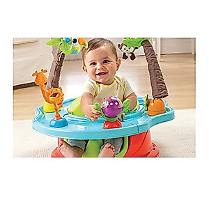 Summer® Deluxe SuperSeat®, Wild Safari, Fun Baby Seat for Sitting Up, Playtime, and Meals, Ages 4 Months to 4 Years, Includes Booster Seat, Tray, and Toy bar