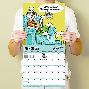 TF PUBLISHING 2024 Maxine Wall Calendar | Large Grids for Appointments and Scheduling | Vertical Monthly Wall Calendar 2024 | Home and Office Organization | Premium Matte Paper | 12"x12”