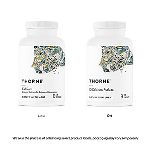 Thorne Calcium - (Formerly DiCalcium Malate) - Chelated Calcium for Enhanced Absorption with DimaCal for Bone Density Support - 120 Capsules