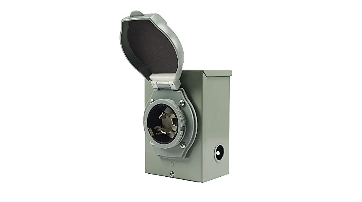 ACKING 50A Generator Power Inlet Box, NEMA 3R Power Inlet Box, SS2-50P ...