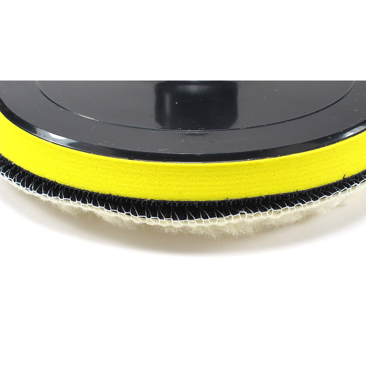 Elitexion 6 inches Backing Plate for Polishing Buffering Soft Wool with Hook and Loop Pad - 5/8 inch TPI Spindle