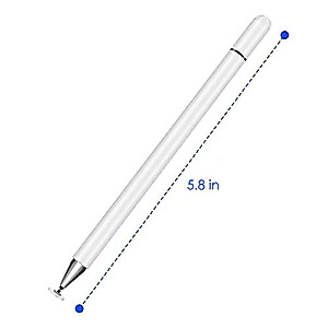 Epic Gadget Stylus Pen - Disc Tip and Magnet Cap Universal Stylist Pens Fine Point Disc Stylus Touch Screen Pens for All Capacitive Touch Screens (Black)