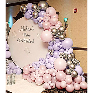 Pearl Pink Balloons Double Stuffed Light Pink Balloons Thick Latex Macaron Baby Pink Different Sizes 18/12/5in Pastel Pink Balloon Arch Kit For Baby Shower Wedding Birthday Party Decor