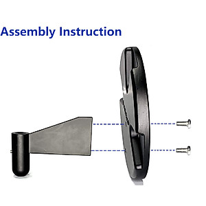 Wall Mount for Suspension Boom Arm, Round Plate and Attaching Holder Piece Compatible with Microphone Stand,Mobile phone Stand,Webcam Stand