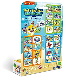 Nickelodeon Baby Sharks Big Show! Torch & Projector, View All Your Favorite Characters, 39" Projections, Kids Ages 3+