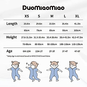 Duomiaomiao Baby Sleep Sack, Summer Toddler Sleeping Sack with Feet 2t-3t, 0.5 TOG Lightweight Cotton Baby Wearable Blanket for Early Walkers, 12months-4T