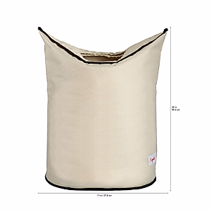 3 Sprouts Baby Laundry Basket for Nursery - Hamper with Handles/Lid, Large Storage Basket, Toy Bin, Room Decor - Kids Hamper, Baby Clothes Storage Organizer, Goat