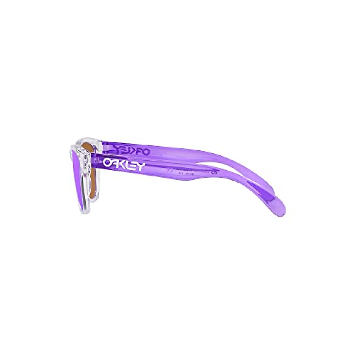 Oakley Youth OJ9009 Frogskins XXS Square Sunglasses, Clear/Prizm Violet, 48 mm