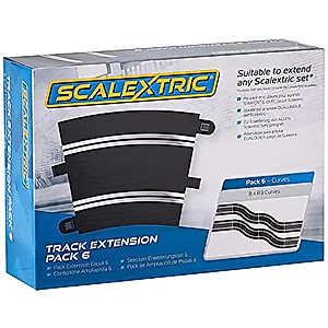 Scalextric Extension Pack 6 1:32 Scale Radius 3 Curves x 8 C8555 Slot Car Track