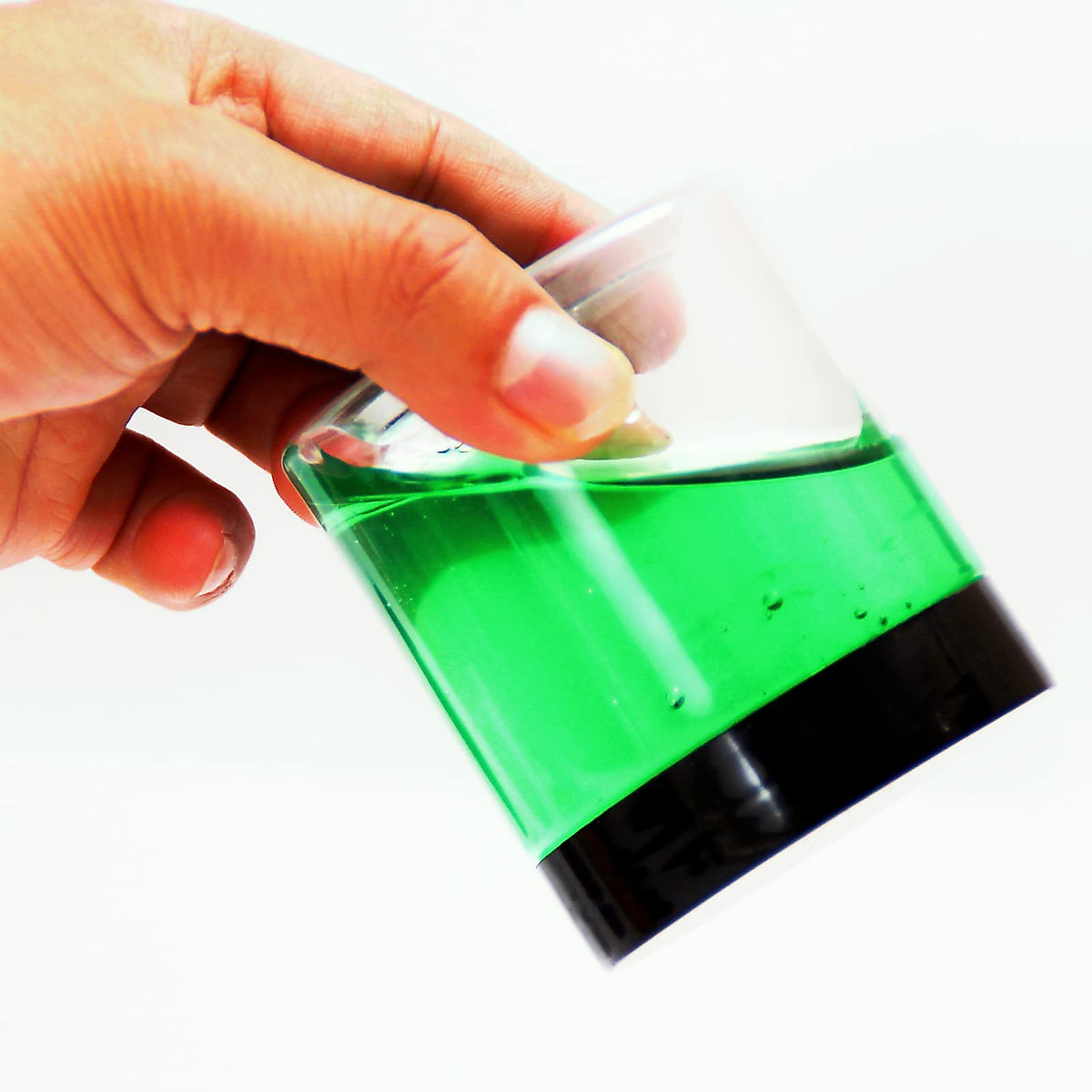 Rolanrosa Plastic Jars with Lids, 4oz Empty Clear Slime Containers,Wide-Mouth Refillable Storage Containers for Lotion,Cream, Ointments,Cosmetics,Samples