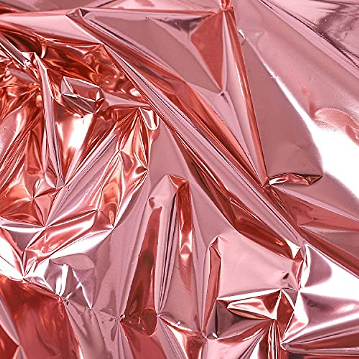 2 Pack Rose Gold Foil Tablecloth Table Cover Shiny Tablecloth for Party Wedding, Birthday, Baby Shower, Girl’s Night, Anniversary, Thanksgiving, Christmas, 40 x 108 Inches