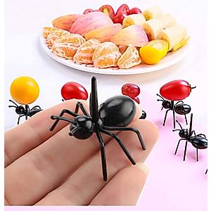 2 Dozen Reusable Ant Food Pick, Fruit Toothpicks Dessert Fork Cocktail Picks (24Pcs)-Animal Appetizer Forks for Snack Cake Dessert, For Kids& Party Accessories