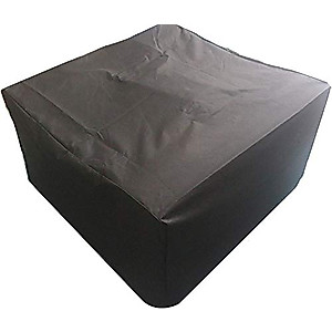 Homesicker Fire Pit Cover Square (31”L x 31”W x 24”H, Black)