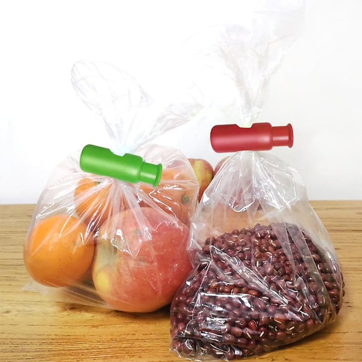 Kruggo Bag Clips, 2024 New Chip Clips, Bag Clips for Food Storage, Snack Bread Sealing Clip, Squeeze Clips for Chips, Food Clips for Bags Plastic, Reusable Grocery Bag Clips (12 pcs)