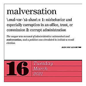 365 New Words-A-Year Page-A-Day Calendar 2021