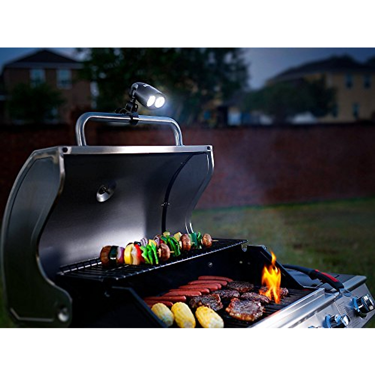 Zeust Sirius 2.0 Barbecue Grill Light with 10 Super Bright LED Lights - Durable & Weatherproof, MeltGuard Technology, Long-Lasting BBQ Lamp for Your Gas/Charcoal/Electric Grill