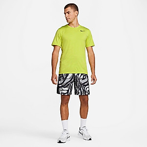 Nike Men's Dri-FIT Utility Static Training Tee, High Voltage Green, XL Regular US