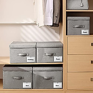 36 Pack Adhesive 3" x 5" Index Card Pockets with Top Open for Loading, Clear Plastic Labels Holders for Organizing, Storage Bins, Library Card, Totes, Shelves