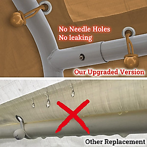 BenefitUSA 12'x20' Upgraded Carport Canopy Tent Garage Replacement Car Shelter Cover with Bungees,Frame is not Included (Tan)