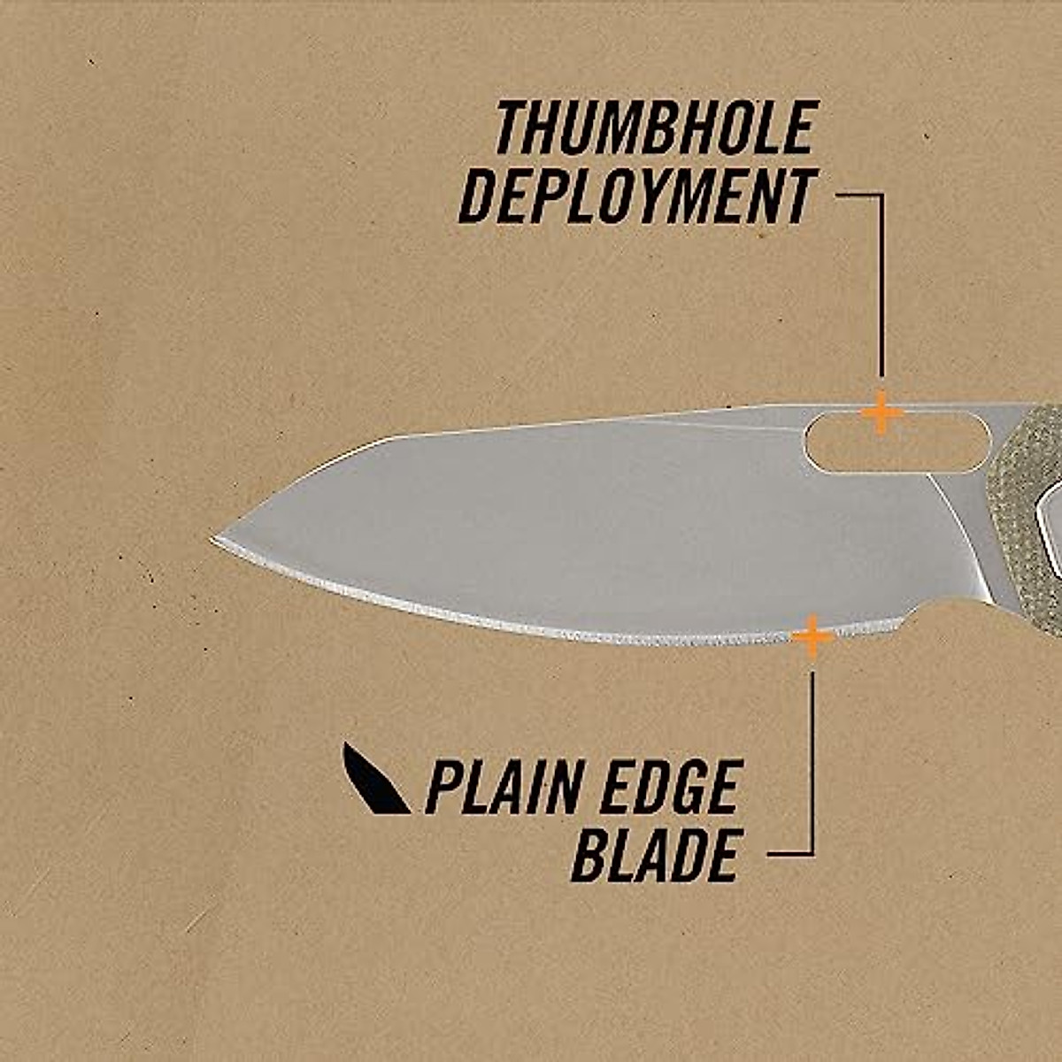 Gerber Gear Slimsada Pocket Knife with Pocket Clip - 3.47" Plain Edge Blade Folding Knife - EDC Gear and Equipment - Micarta