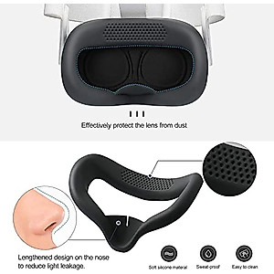 ANNAPRO Hard Carrying Case for Oculus Quest 2, Carrying Travel Case Compatible with Meta/Oculus Quest 2 Headset, Storage Bag for Quest 2 Accessories with Lens Cap Silicone Face Cover Adjustable Straps, Grey