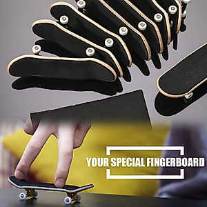 30 Pcs Fingerboard Foam Grip Tape Adhesive Foam Fingerboard Stickers Uncut Foam Tape for Fingerboard Finger Toy Skateboard, 36 x 110 mm