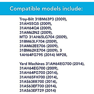 Universal Snow Thrower Slide Shoes (2 Pack) 490-241-0010 Fits Most 2-and 3-Stage Throwers Snowblower Skid Shear Pins Carriage Bolts Includes Mounting Hardware for MTD Troy-Bilt Yard Machines