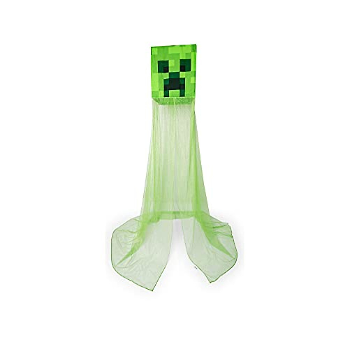 Minecraft Green Creeper Kids Bed Canopy, Hanging Curtain Netting