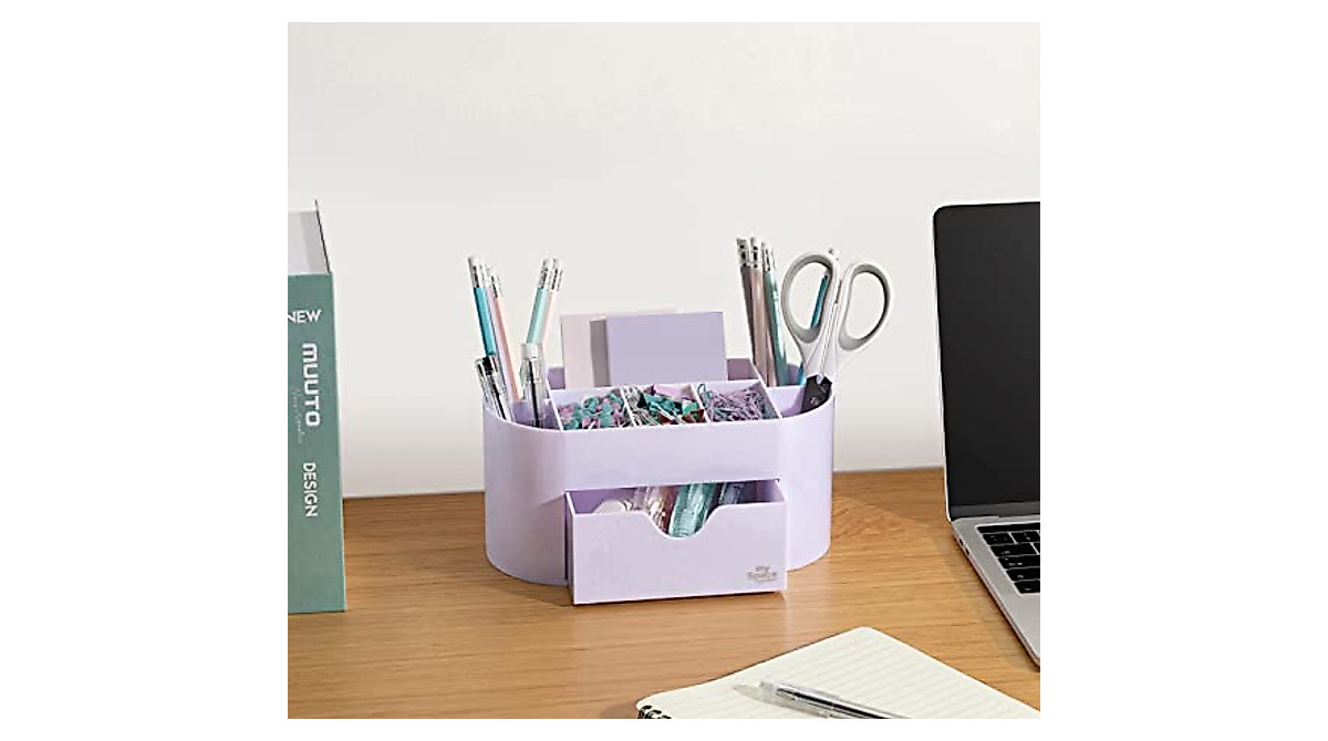Buy Acrylic Desk Organizer - Light Purple Office Storage