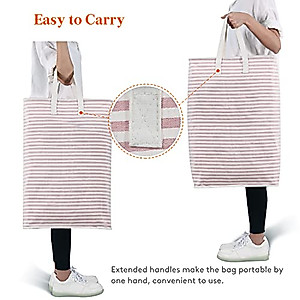 Lifewit 72L Pink Freestanding Laundry Hamper, Bundle with 72L Blue Laundry Hamper