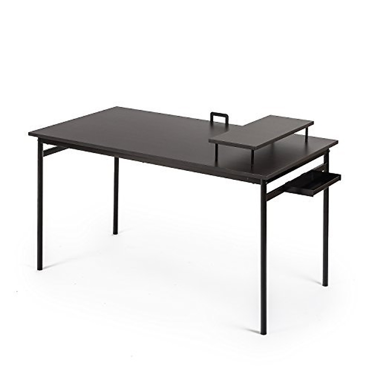 Zinus Tresa Computer Desk / Workstation in Espresso, Large, Black