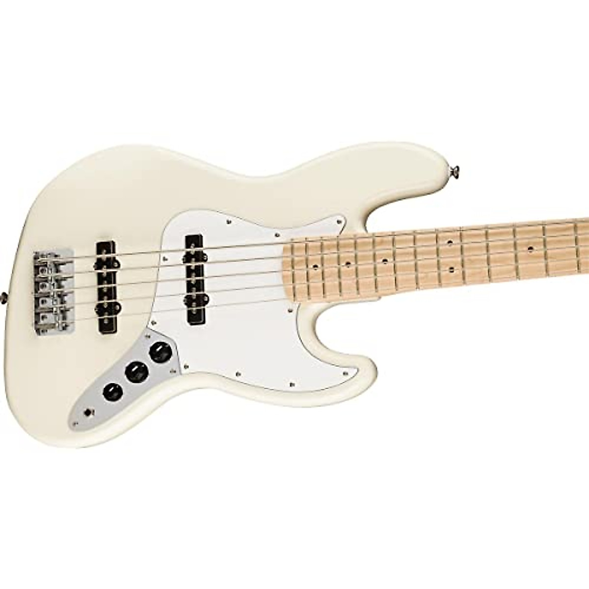 Squier Affinity Series 5-String Jazz Bass, Olympic White, Maple Fingerboard