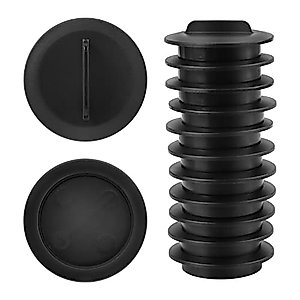 25pcs Plant Spacer Kit, Garden Plant Spacers Round Spacer Cover Plant Deck Openings for Aerogarden Indoor Hydroponic Growing System (Black)