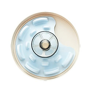 PetDreamHouse Spin Interactive Feeder Bowl for Dogs, UFO Blue Design, Level = Tricky/Advanced