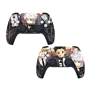 EBTY-Dreams Inc. - Set of 2 Hxh Gon Freecss, Killua Zoldyck Vinyl Skin Sticker Decal Protector For Playstation 5 (PS5) Controllers