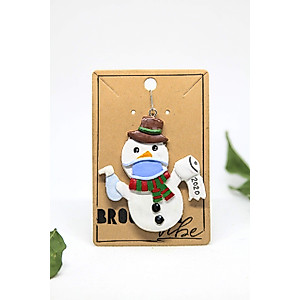 Quarantine Christmas Ornament 2020 Snowman | Face Mask Hand Sanitizer Covid Christmas Tree Ornaments