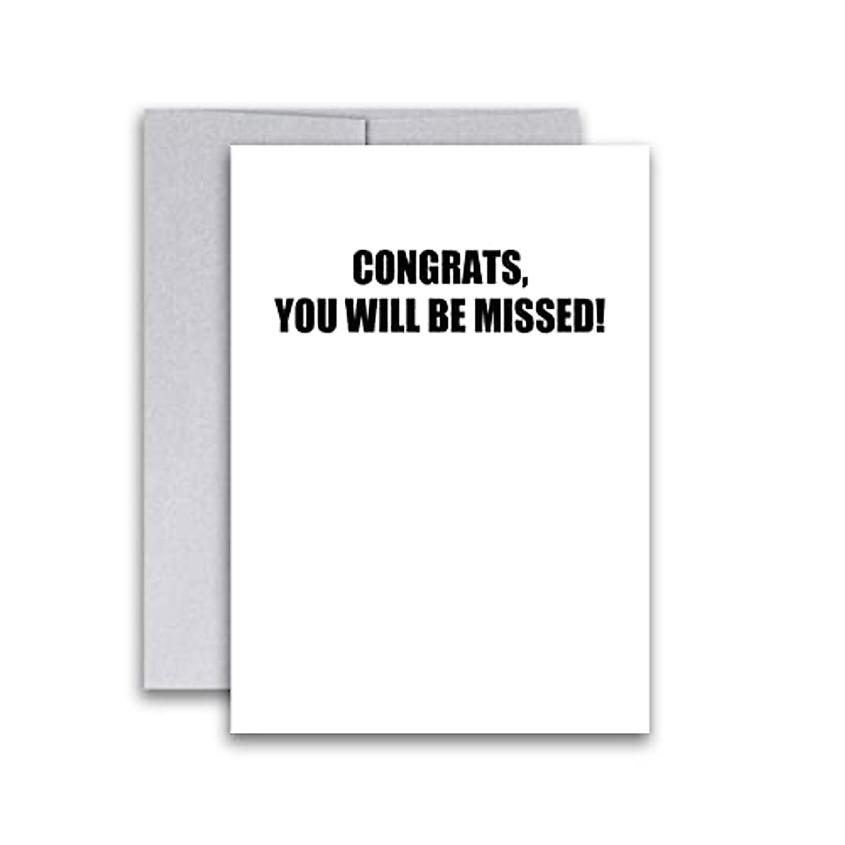 Co-Worker Goodbye Card Coworker Leaving Greeting Card Colleague Congrats 5x7 inches w/Envelope
