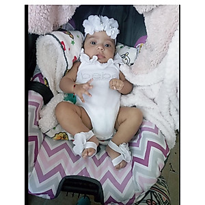 CellElection 8 Colors Baby Headbands Barefoot Sandals Set Rhinesotnes Flower Hairbands Foot Bands Photo Prop Hair Accessories for Newborns Infants Toddlers…