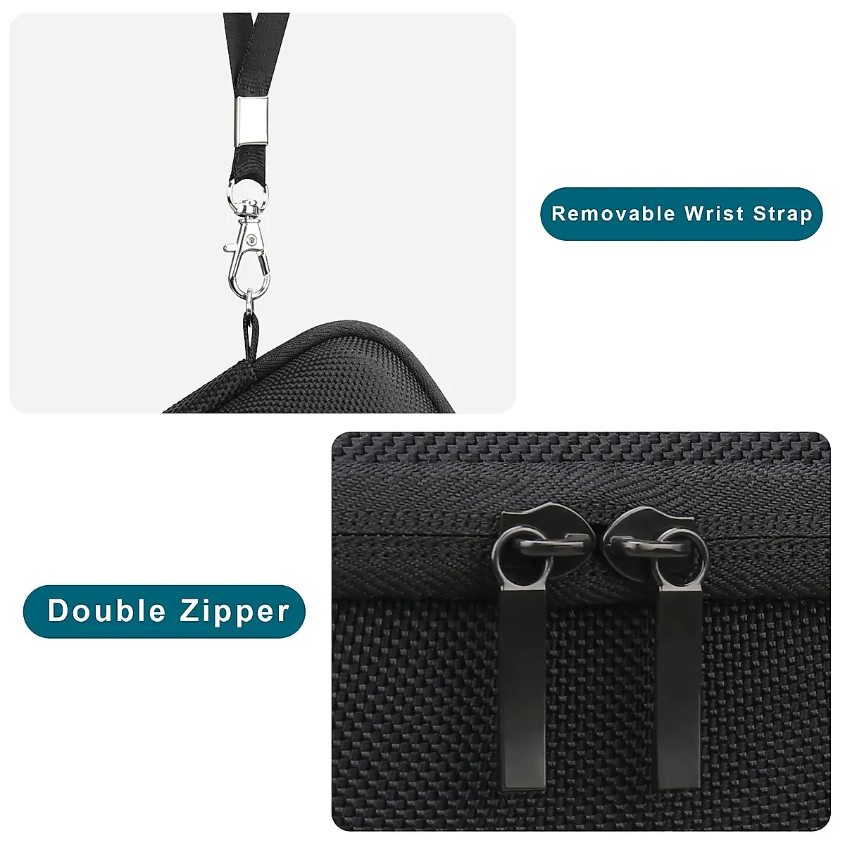 Canboc Carrying Case for Sony RX100 VII/ RX100 VI/ RX100 V/ RX100 IV/ RX100 III Compact Digital Camera, Point and Shoot Vlogging Camera Bag, Zipper Mesh Pocket fits USB Cable, Batteries, Black