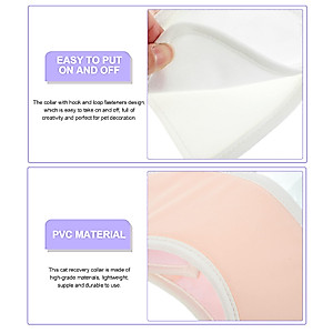 POPETPOP Compound Cone Collar Cat Neck Circle Surgery Recovery Collar Cat Neck Cone Dog Cone Pet Recovery Collar Pet Supply Pet Collars Cat -Licking Collar -Scratch PVC Neck Ring