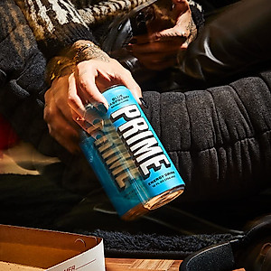 PRIME Energy BLUE RASPBERRY | Zero Sugar Energy Drink | Preworkout Energy | 200mg Caffeine with 355mg of Electrolytes and Coconut Water for Hydration| Vegan | Gluten Free |12 Fluid Ounce | 24 Pack