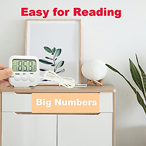 Bytiyar Small Digital Thermometer TA358 Celsius/Fahrenheit Temperature Indoor/Outdoor Meter Gauge with 5ft/1.5M Probe Sensor