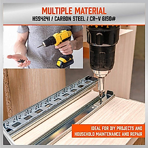 Ultimate Drill Bit Set - 246 PCS Comprehensive Premium Quality Drill Bits Kit for Wood Metal Cement Drilling & Screw Driving, Full Combo Kit Assorted in Organized Carrying Case, Reinforced Packaging